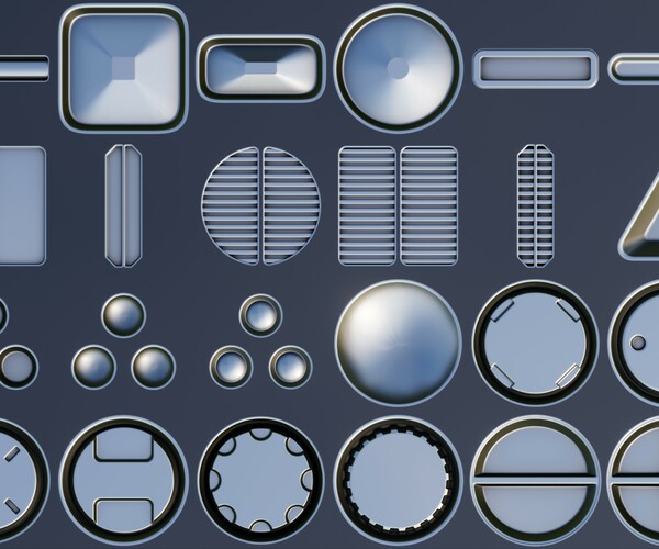 ArtStation - [200] Hard Surface Detailing Decal Pack (Decal Machine 2.1 ...