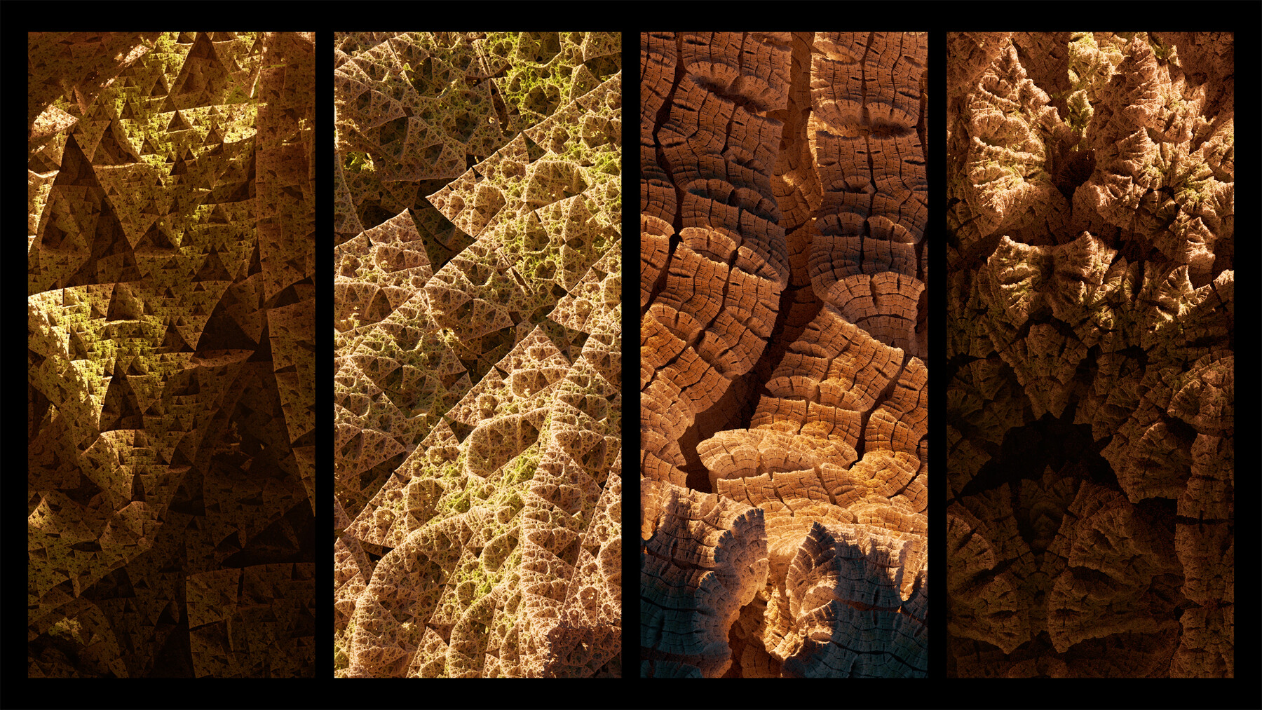 ArtStation - 4K Fractal renders; the yellow ones | Artworks