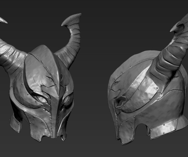 ArtStation - Set of 3d Printable Medieval Helmets Part 1 | Resources
