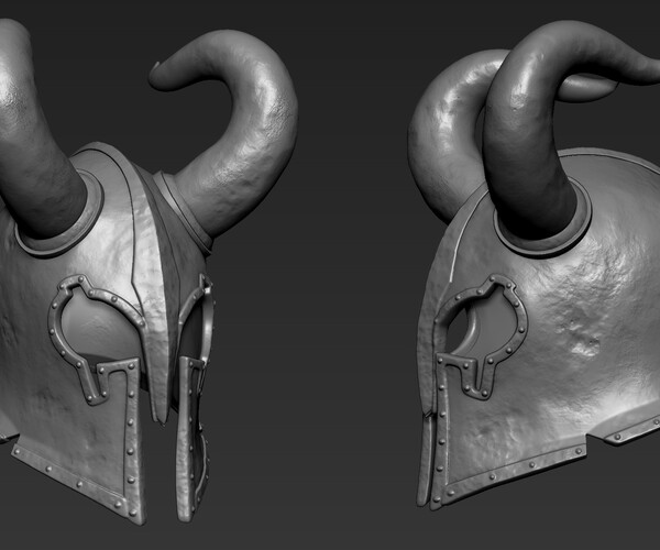 ArtStation - Set of 3d Printable Medieval Helmets Part 1 | Resources