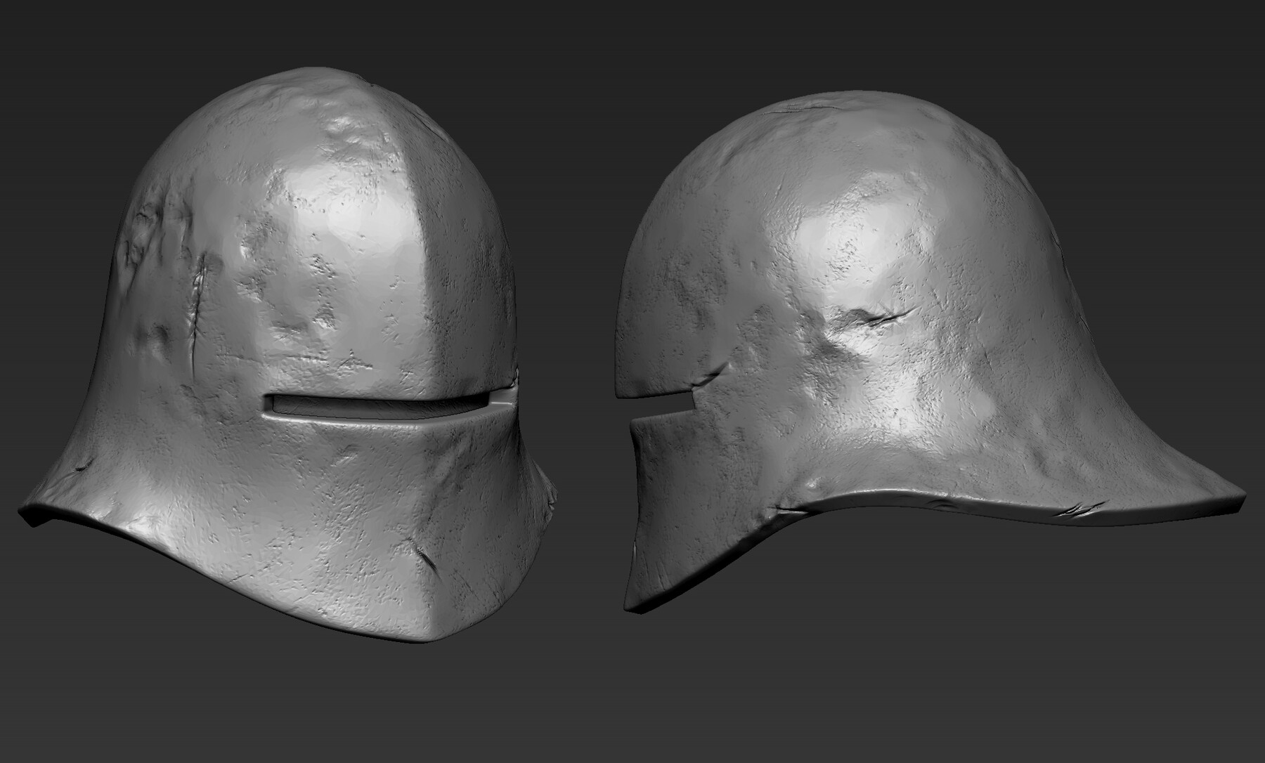 ArtStation - Set of 3d Printable Medieval Helmets Part 1 | Resources