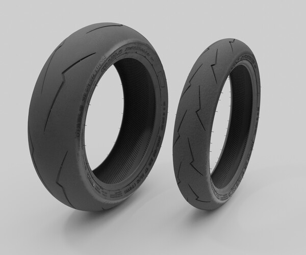 ArtStation - Pirelli Supercorsa SP V2 Motorcycle Tires 3D Models ...