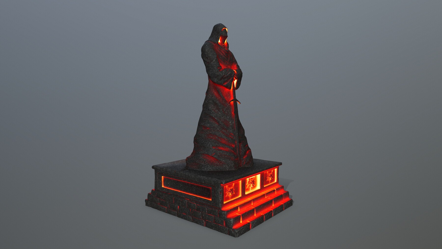 ArtStation - lava statue | Game Assets