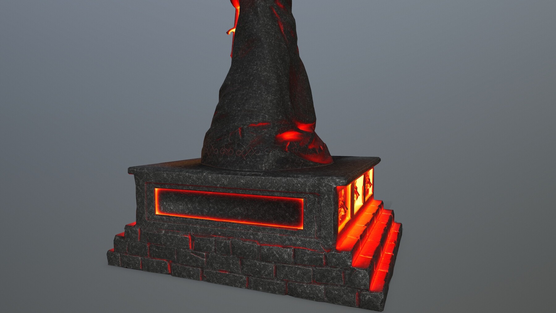 ArtStation - lava statue | Game Assets