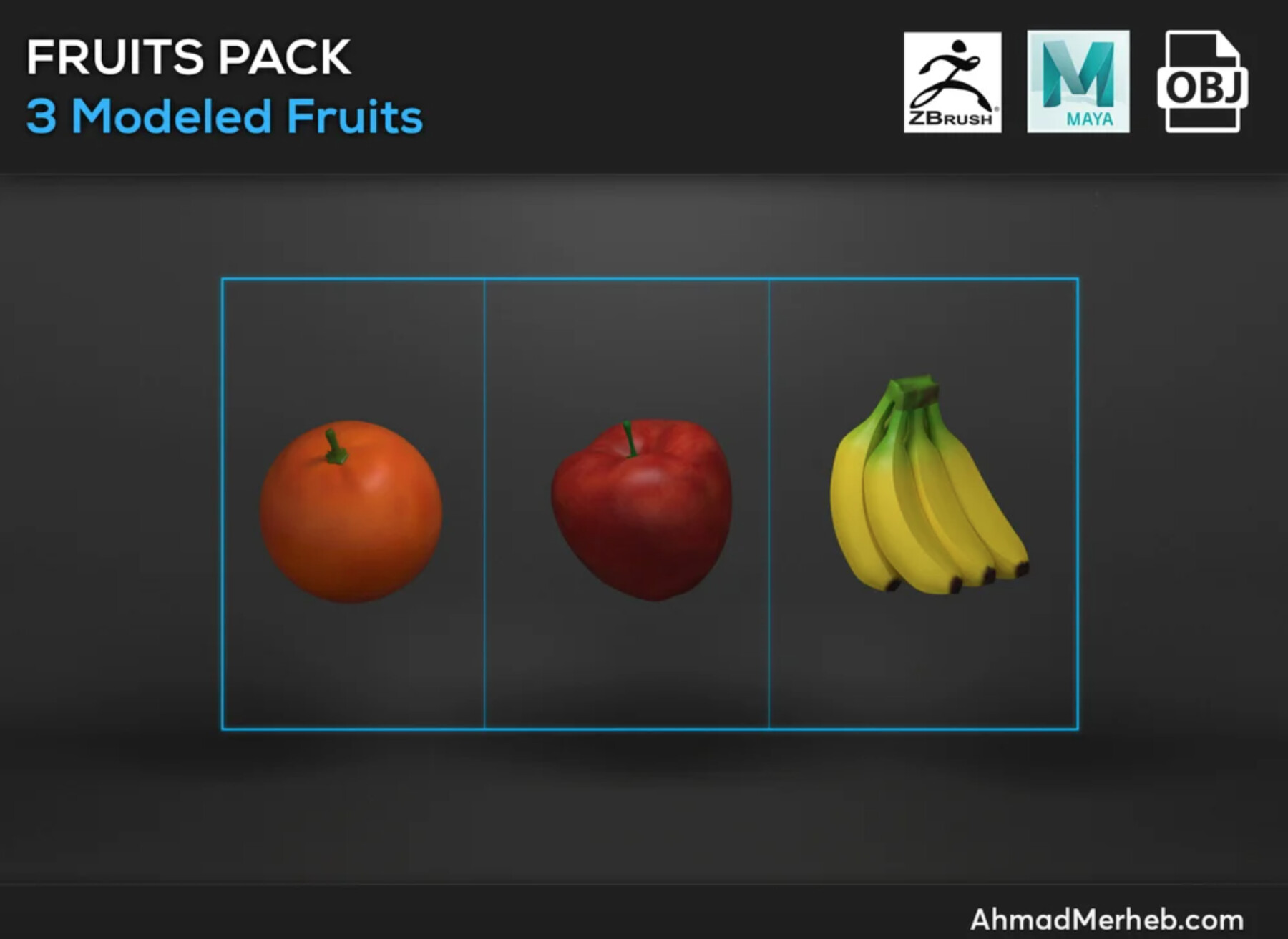 ArtStation - Fruits Model Pack | Resources