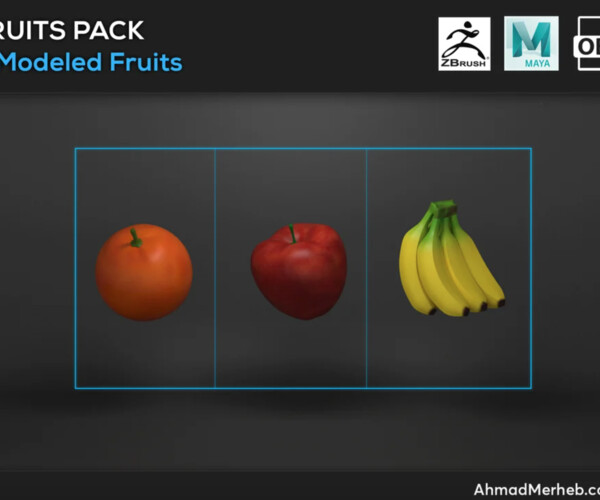 ArtStation - Fruits Model Pack | Resources