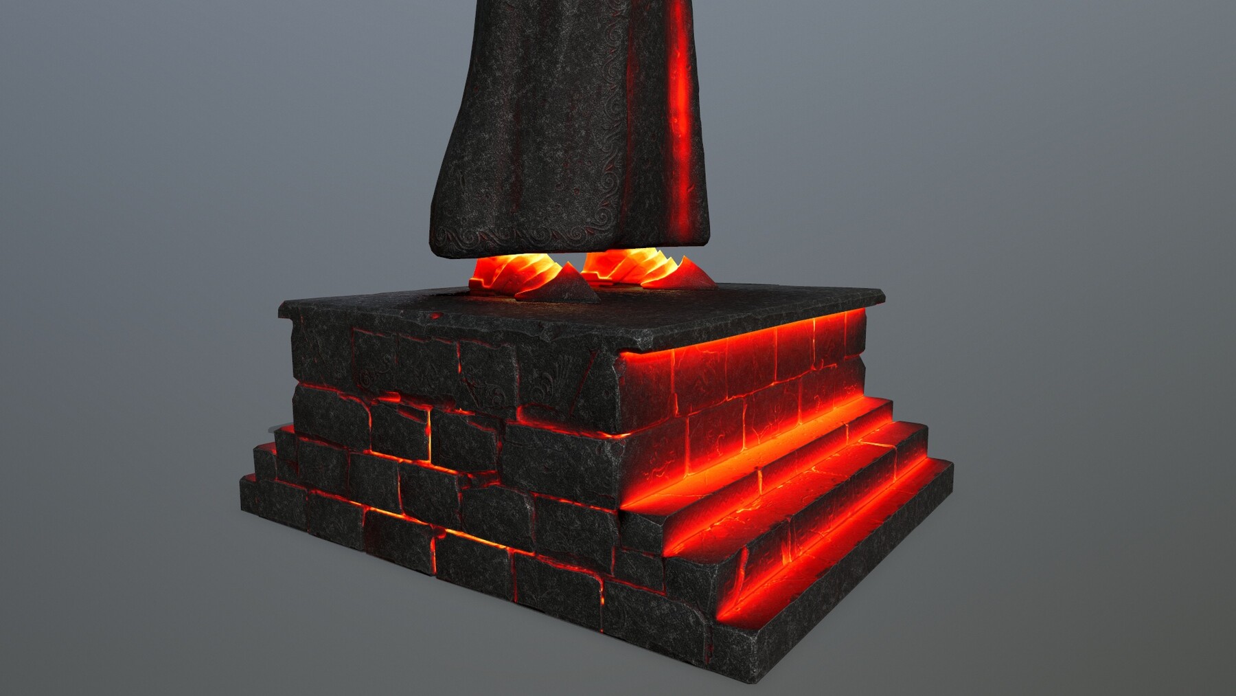 ArtStation - lava statue | Game Assets