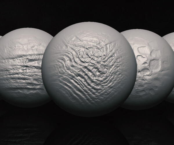 ArtStation - FREE - 10 Organic ZBrush Alphas | Game Assets
