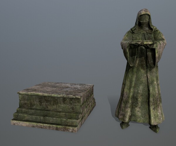 ArtStation - old statue | Game Assets