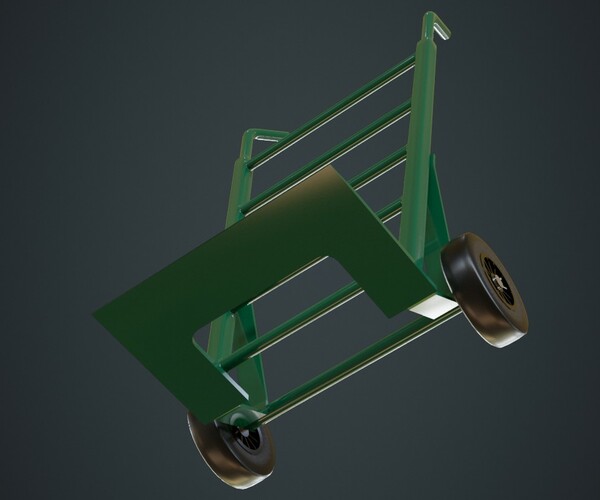 ArtStation - Hand Truck 2 Untextured | Resources
