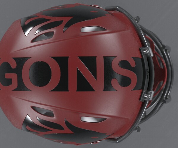 ArtStation - American Football Helmet Dragon team | Resources