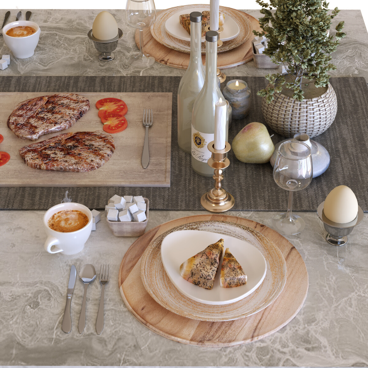 ArtStation - breakfast table 005 | Resources