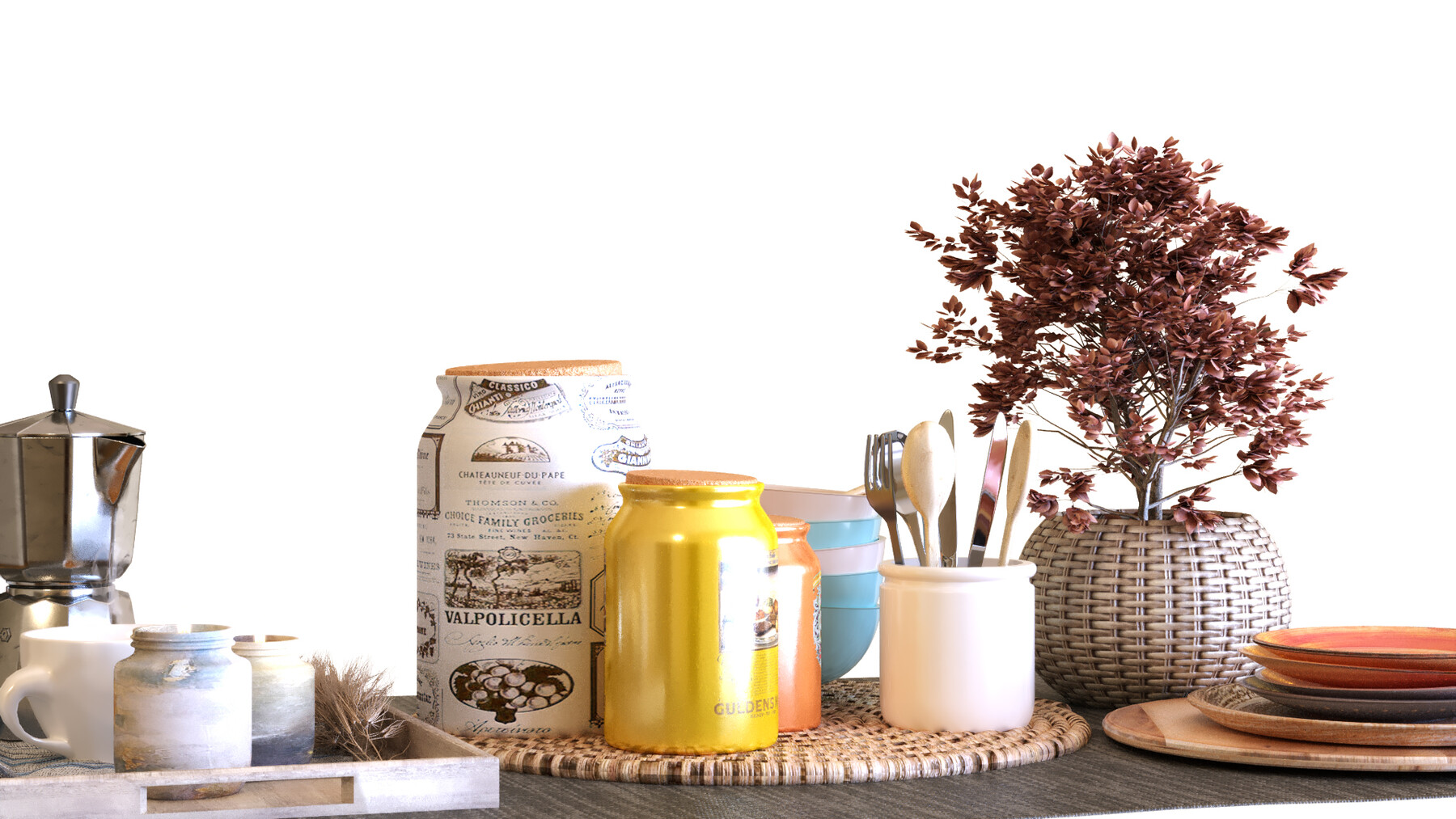 ArtStation - table decoration set 007 | Resources