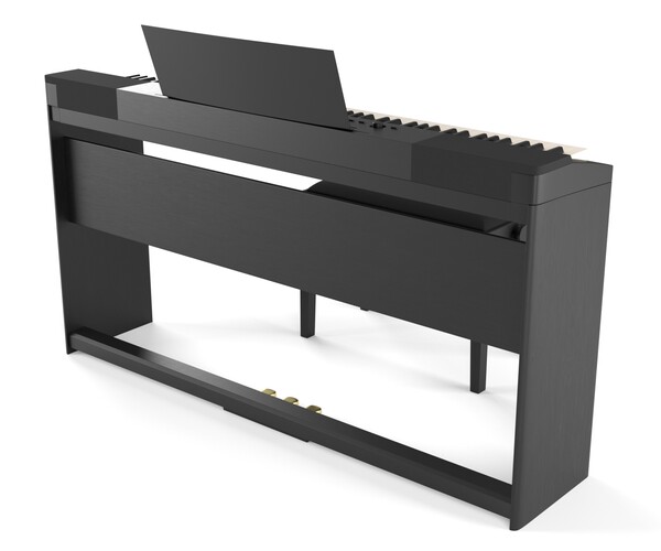 ArtStation - Digital black piano keyboard with piano bench | Resources