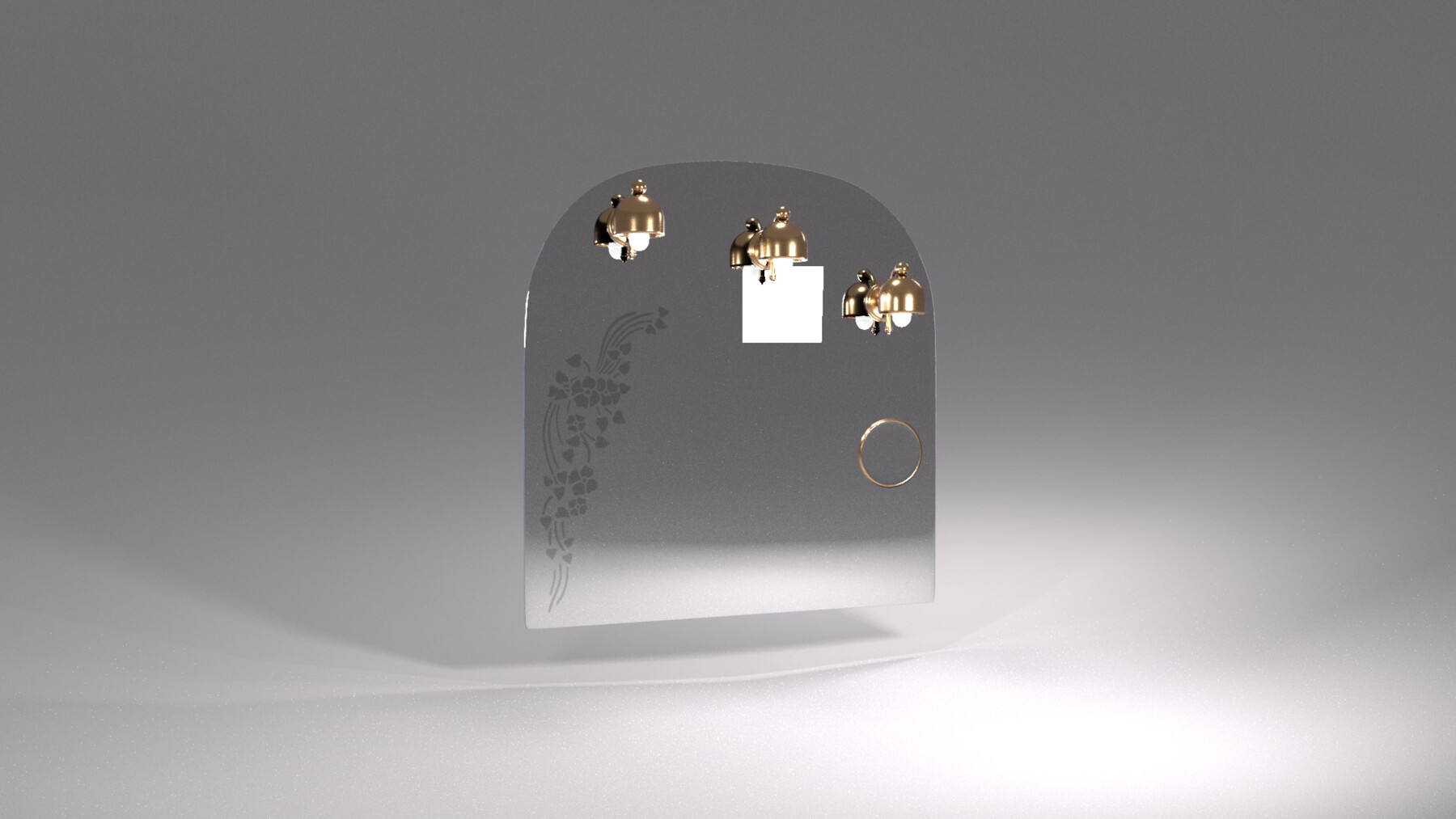 ArtStation - Mirror with lamps | Game Assets