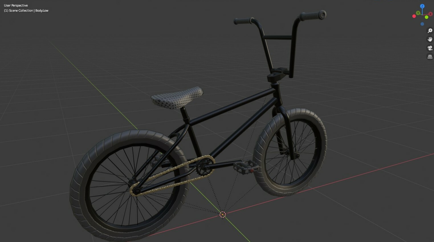 ArtStation - Bmx bicycle Low-poly 3D model | Game Assets
