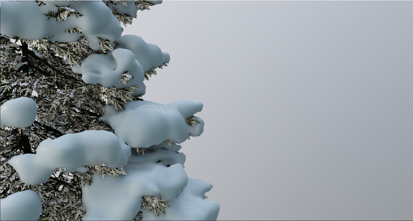ArtStation - Tree Picea-abies winter | Resources