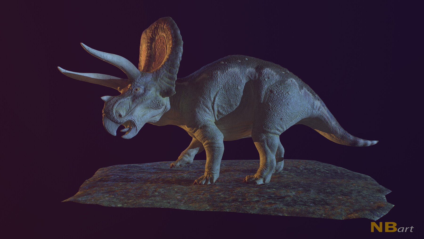 ArtStation - Torosaurus Game Ready Asset | Game Assets