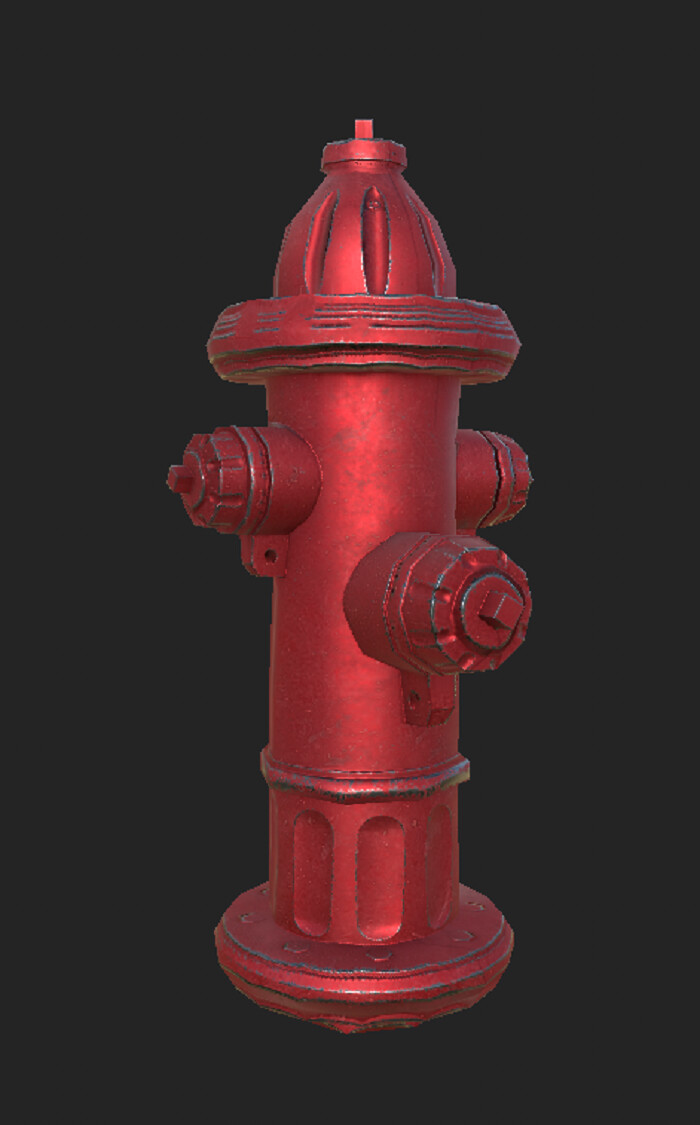 ArtStation - Fire Hydrant - 3D Game Asset with Yellow & Red Textures ...