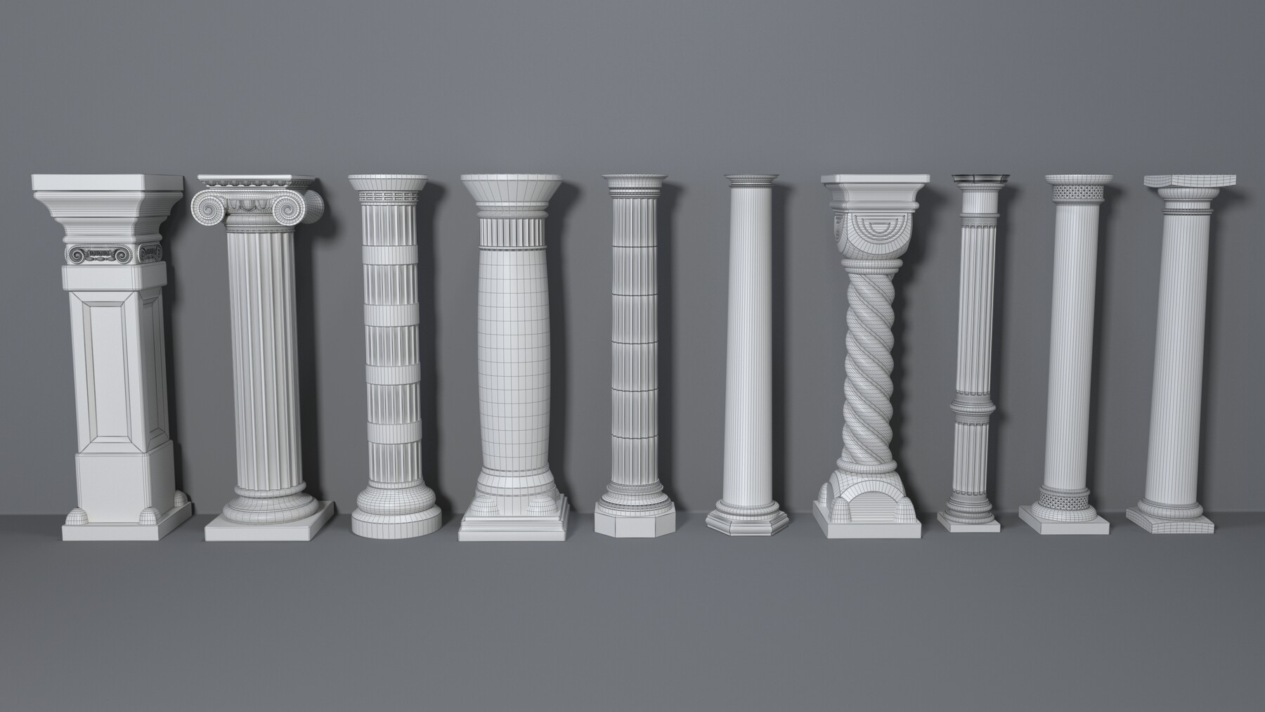 ArtStation - Columns Collection -2 - 10 pieces | Resources