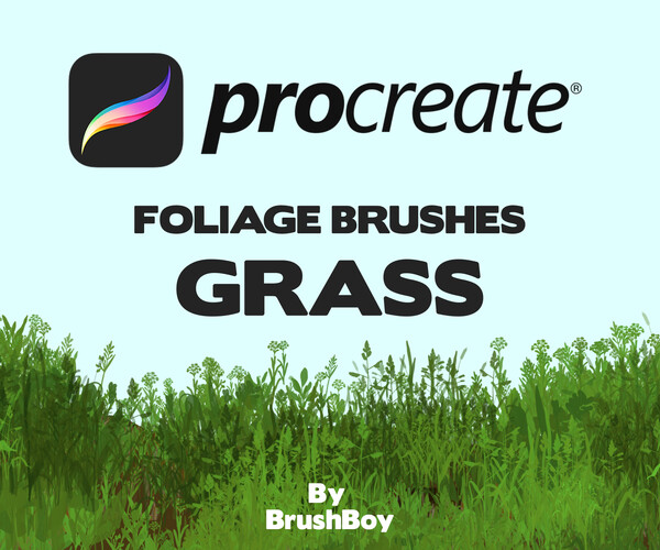 ArtStation - Procreate Foliage Brushes - Grass | Brushes