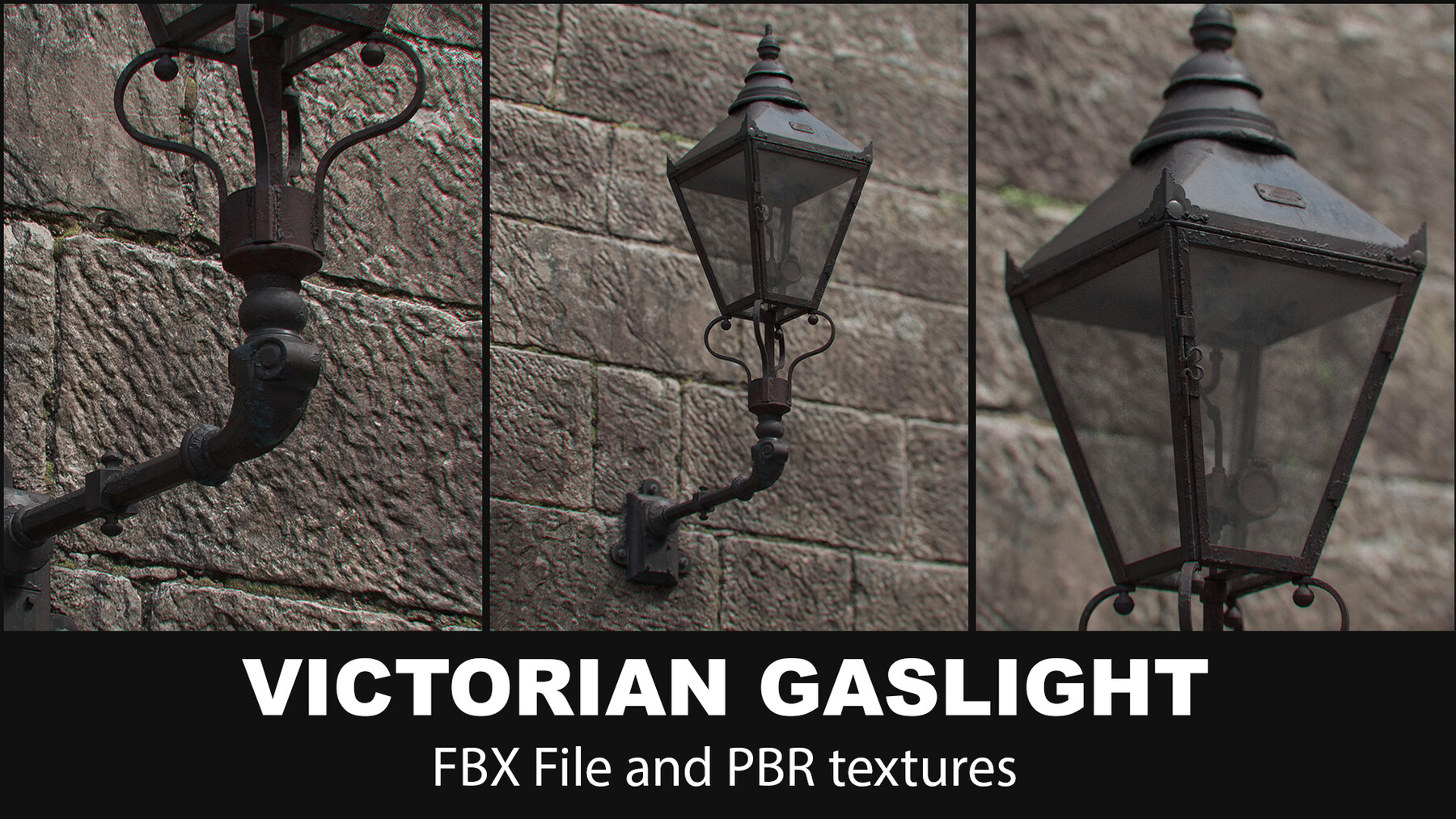 ArtStation - Victorian Gaslight Lantern 3D Model | Resources