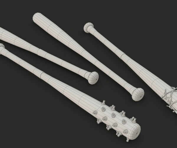 ArtStation - Baseball Bats Assets 01 | Game Assets