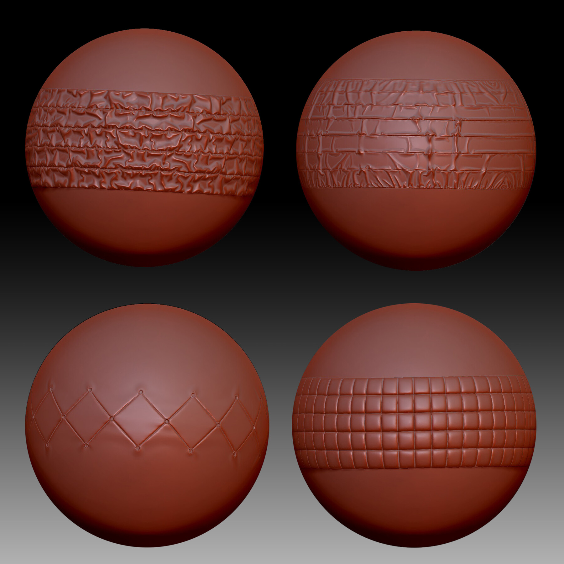 ArtStation - 30 Zbrush seam & stitch alpha | Brushes