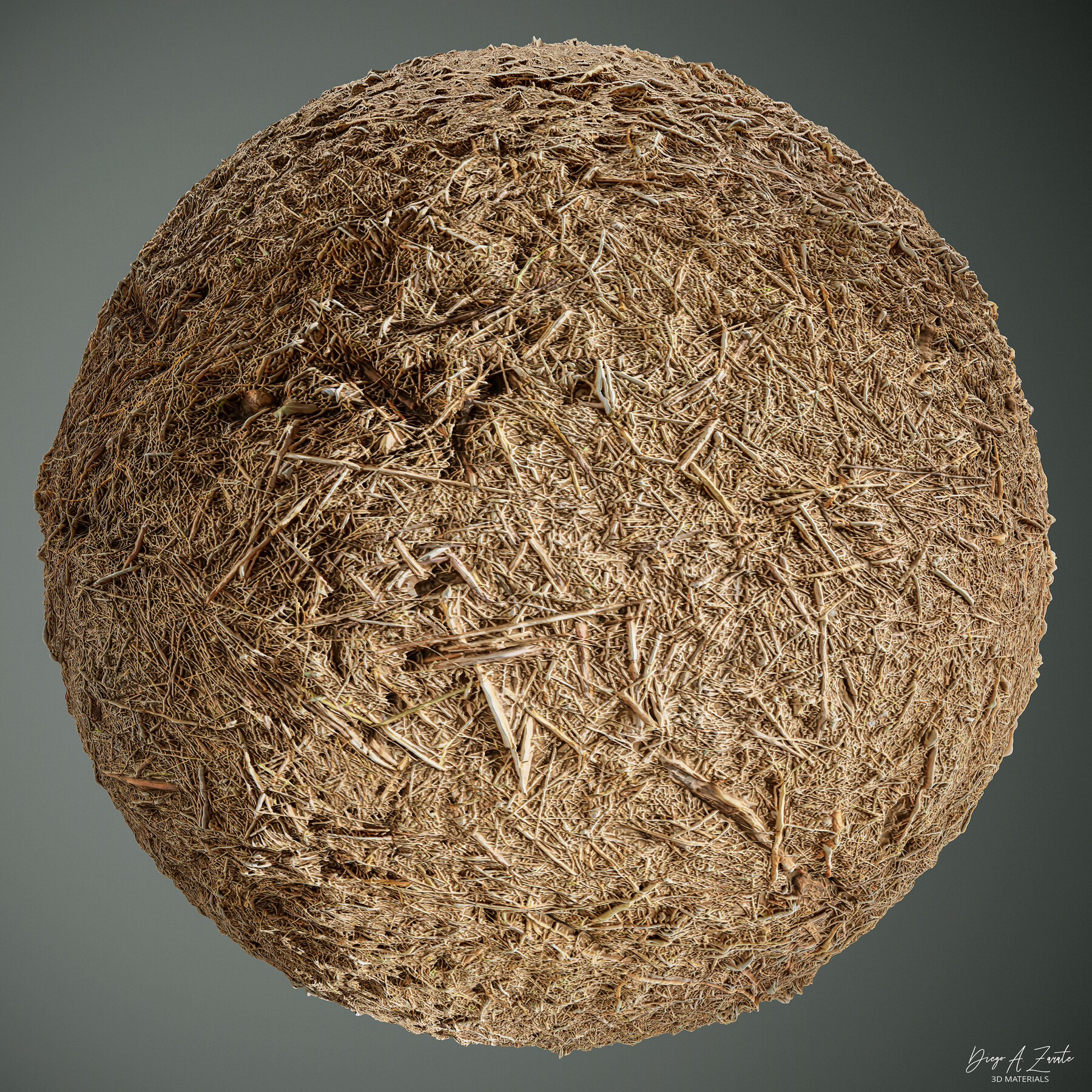 ArtStation - PBR DEAD GRASS 01 4K MATERIAL | Game Assets