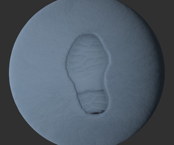 ArtStation - Snow Step 2 PBR Material | Game Assets