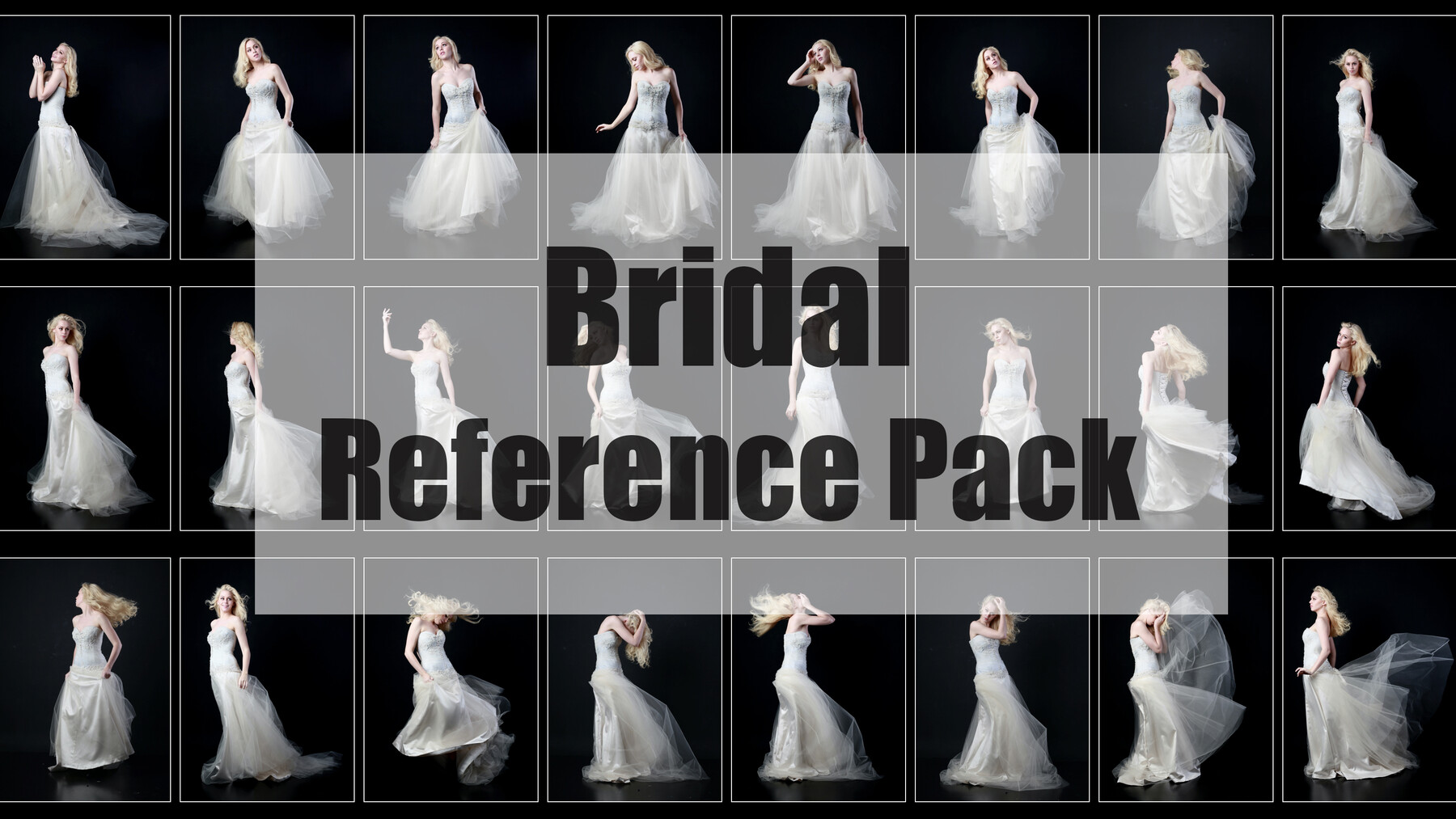 ArtStation - x125 Bridal gown poses - Reference pack | Resources