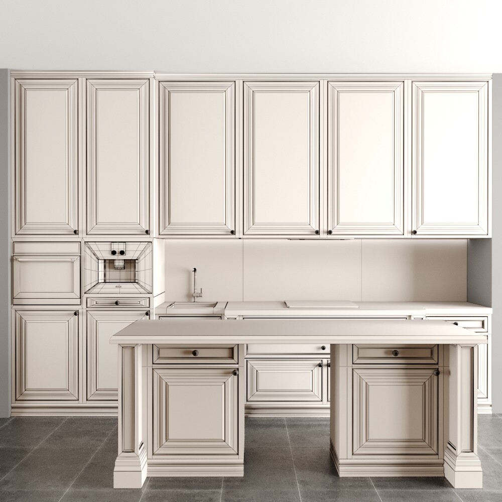 ArtStation - classic kitchen | Resources