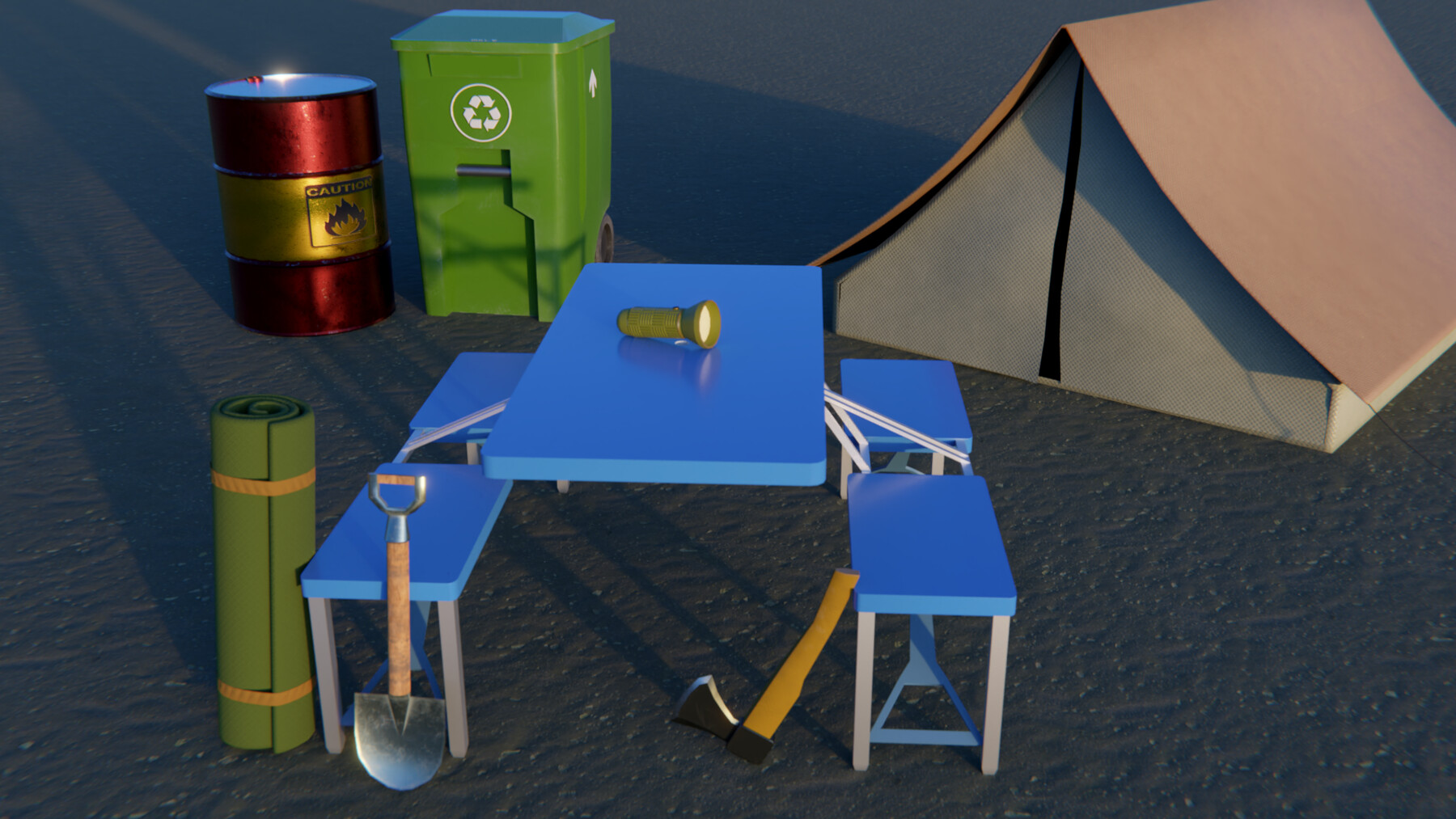 ArtStation - Outdoor props - 8 pack | Game Assets