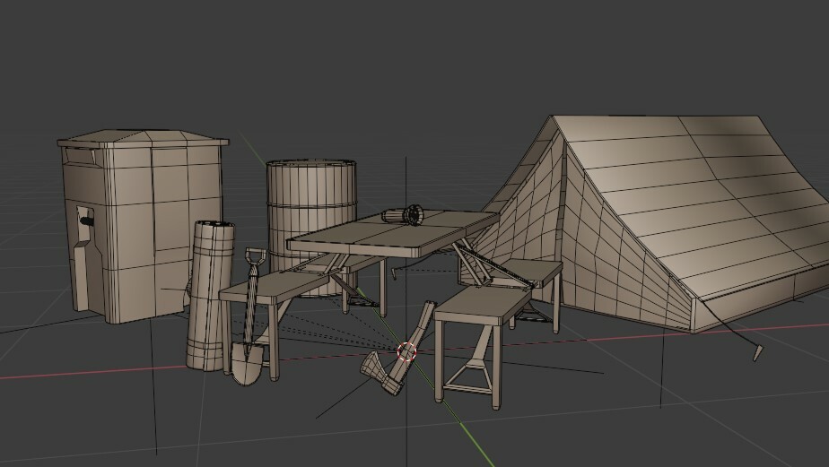 ArtStation - Outdoor props - 8 pack | Game Assets