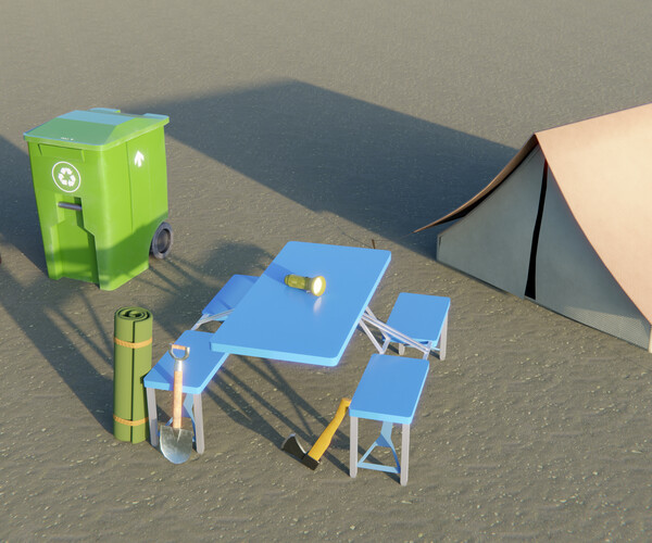 ArtStation - Outdoor props - 8 pack | Game Assets