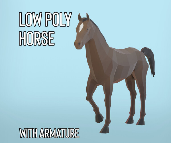 ArtStation - Low Poly Horse | Game Assets