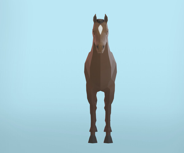 ArtStation - Low Poly Horse | Game Assets