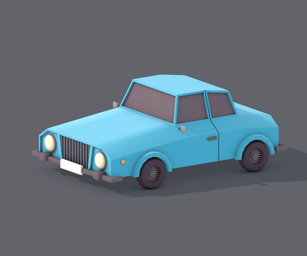 ArtStation - Low-poly Car | Resources