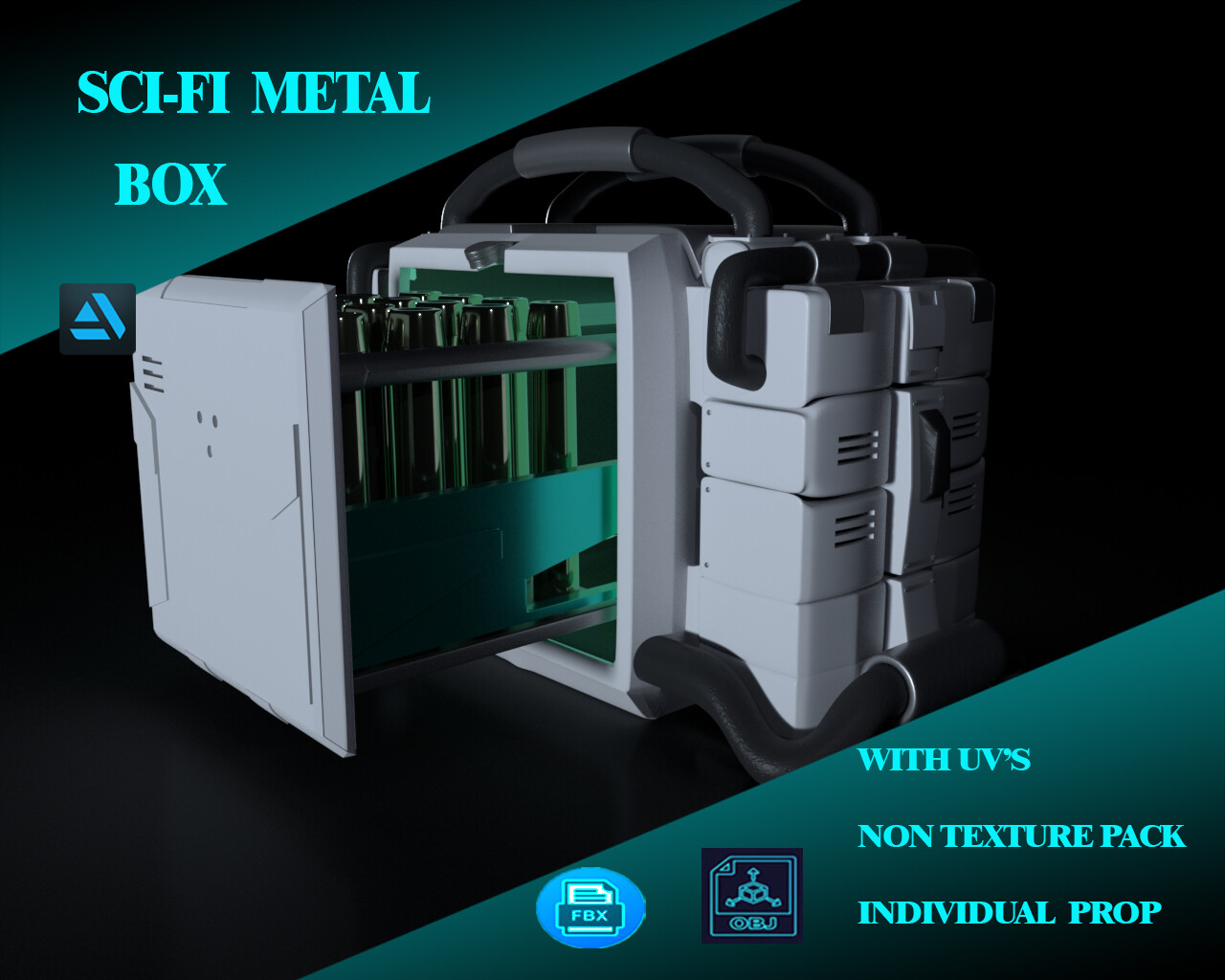 ArtStation - SCI-FI METAL BOX | Game Assets