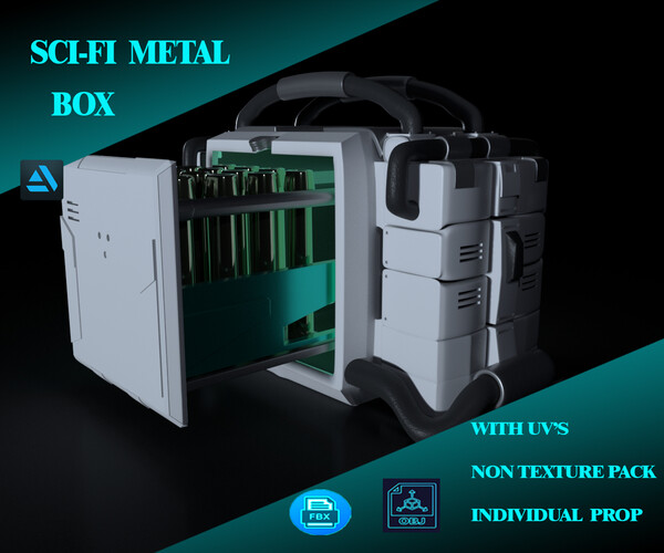 ArtStation - SCI-FI METAL BOX | Game Assets