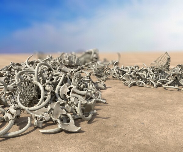 ArtStation - Bone Piles Collection | Game Assets