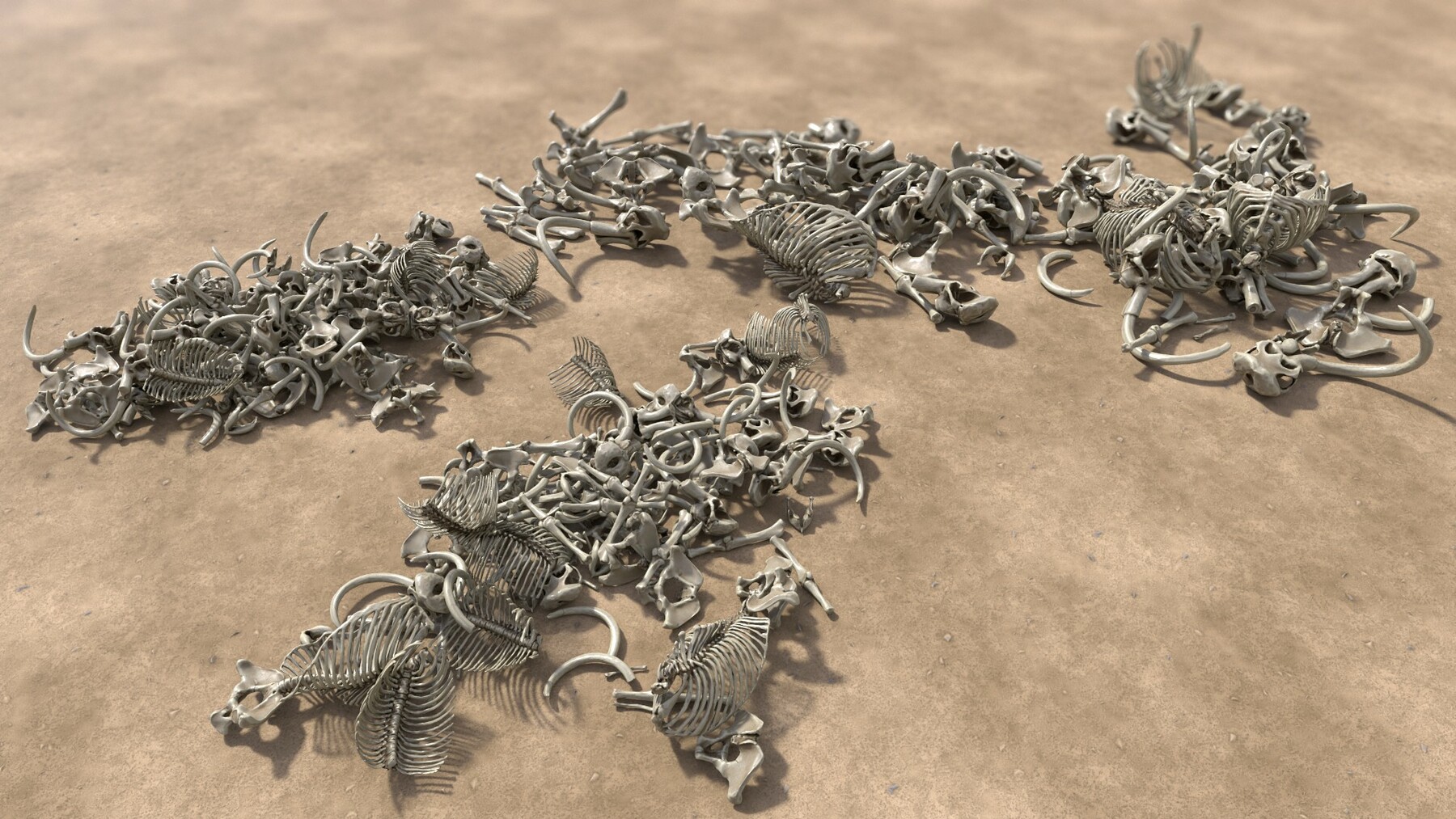 ArtStation - Bone Piles Collection | Game Assets