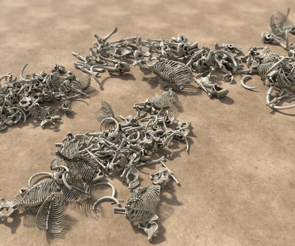 ArtStation - Bone Piles Collection | Game Assets