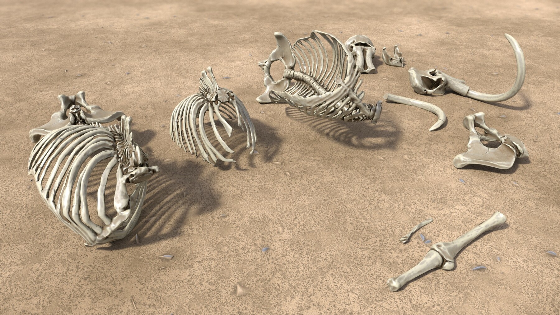 ArtStation - Bone Piles Collection | Game Assets