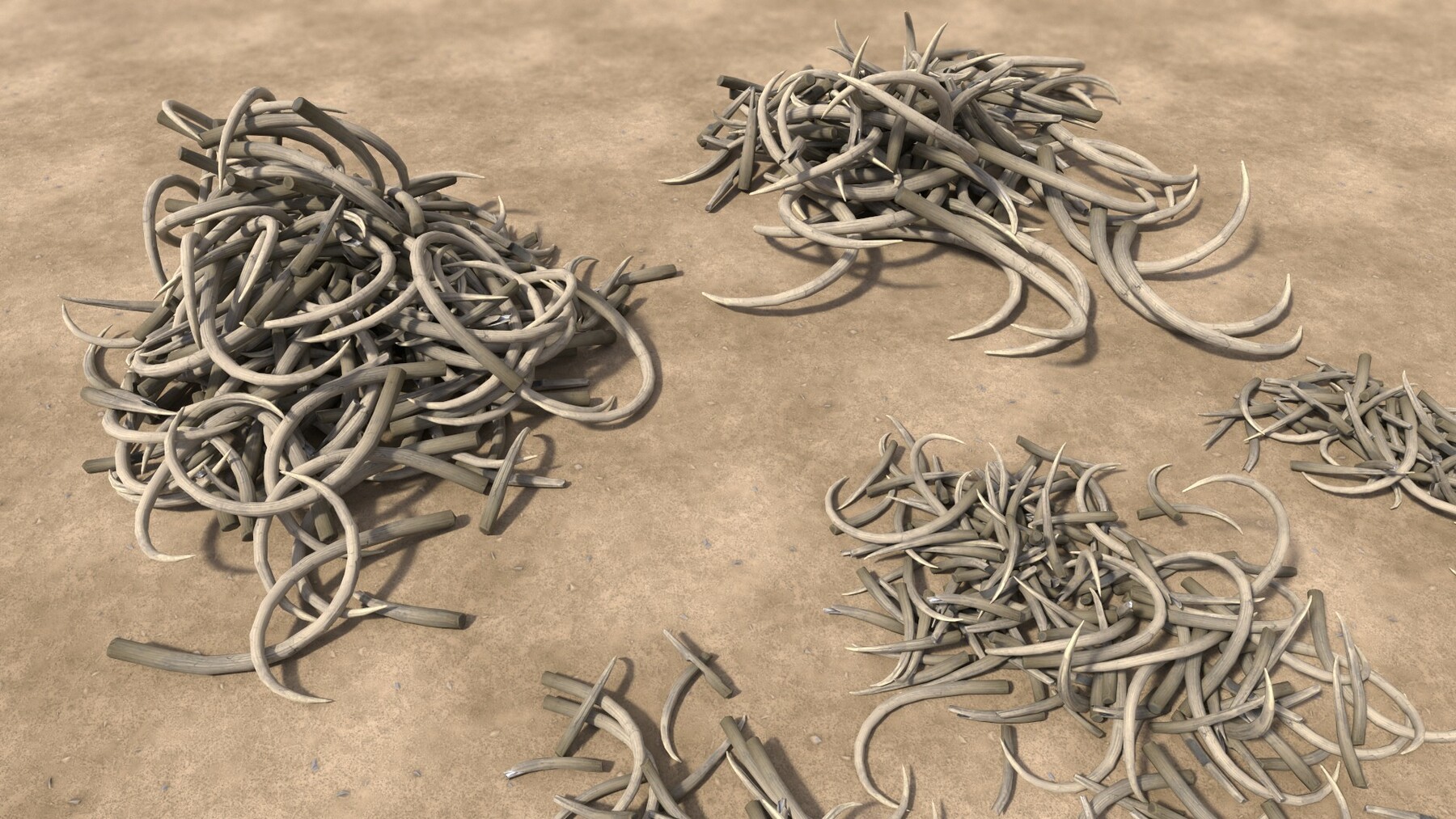 ArtStation - Bone Piles Collection | Game Assets