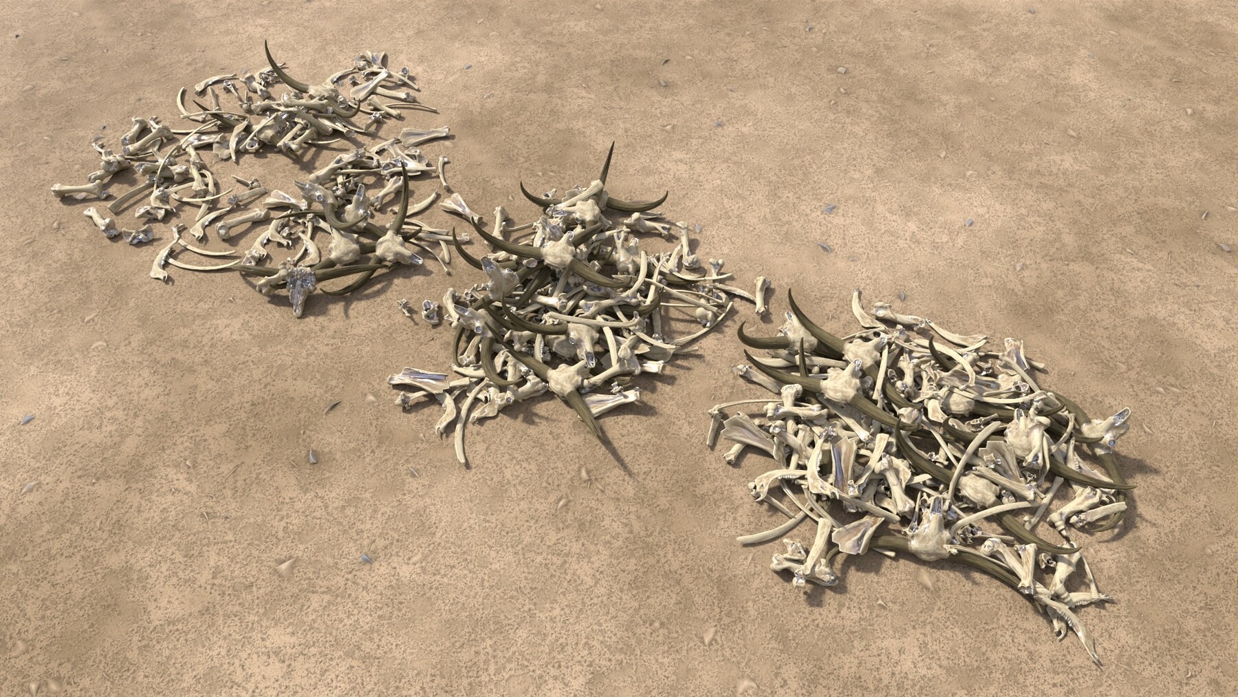 ArtStation - Bone Piles Collection | Game Assets