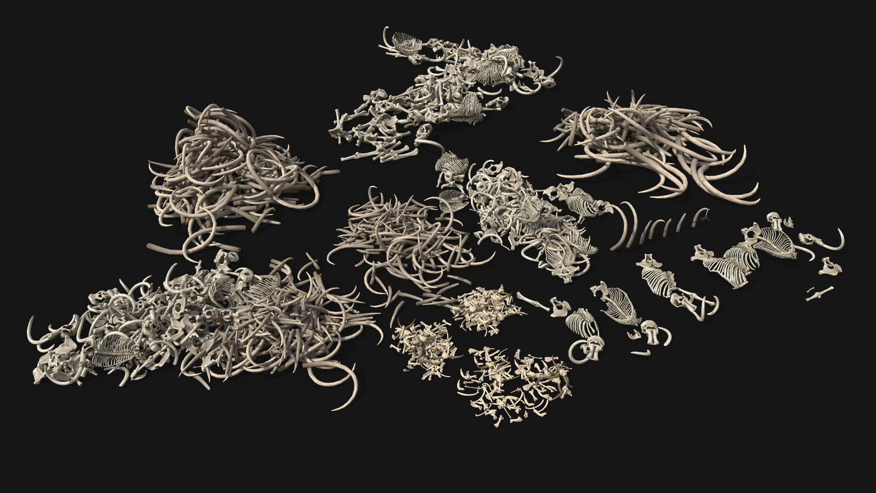 ArtStation - Bone Piles Collection | Game Assets