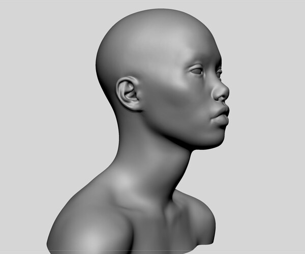 ArtStation - Asian Female Head | Resources