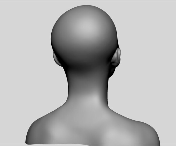 ArtStation - Asian Female Head | Resources