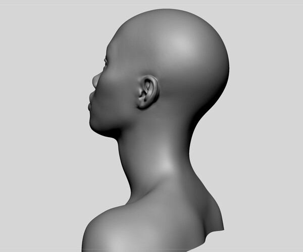 ArtStation - Asian Female Head | Resources
